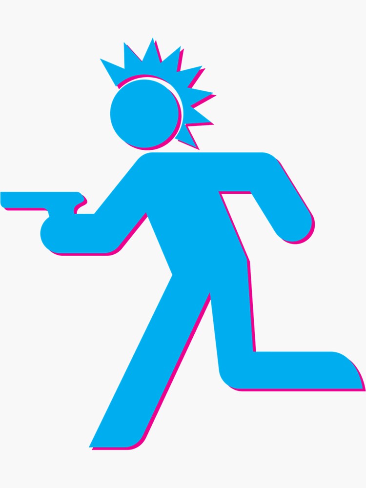 "Cyberpunk Logo Blue Essential" Sticker for Sale by JEROMEDANVERS ...