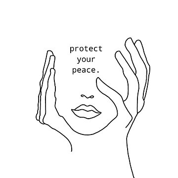 "protect your peace" Poster by mutu93 | Redbubble