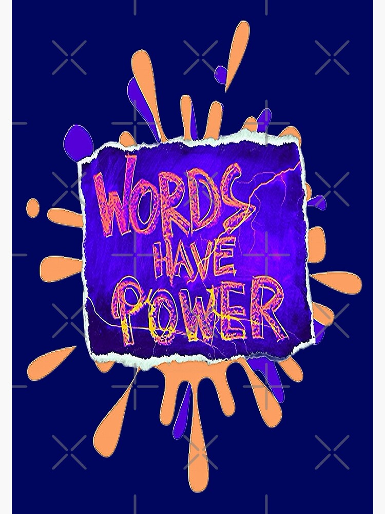 "Words Have Power Lettering Design, Words, Illustration Abstracto ...