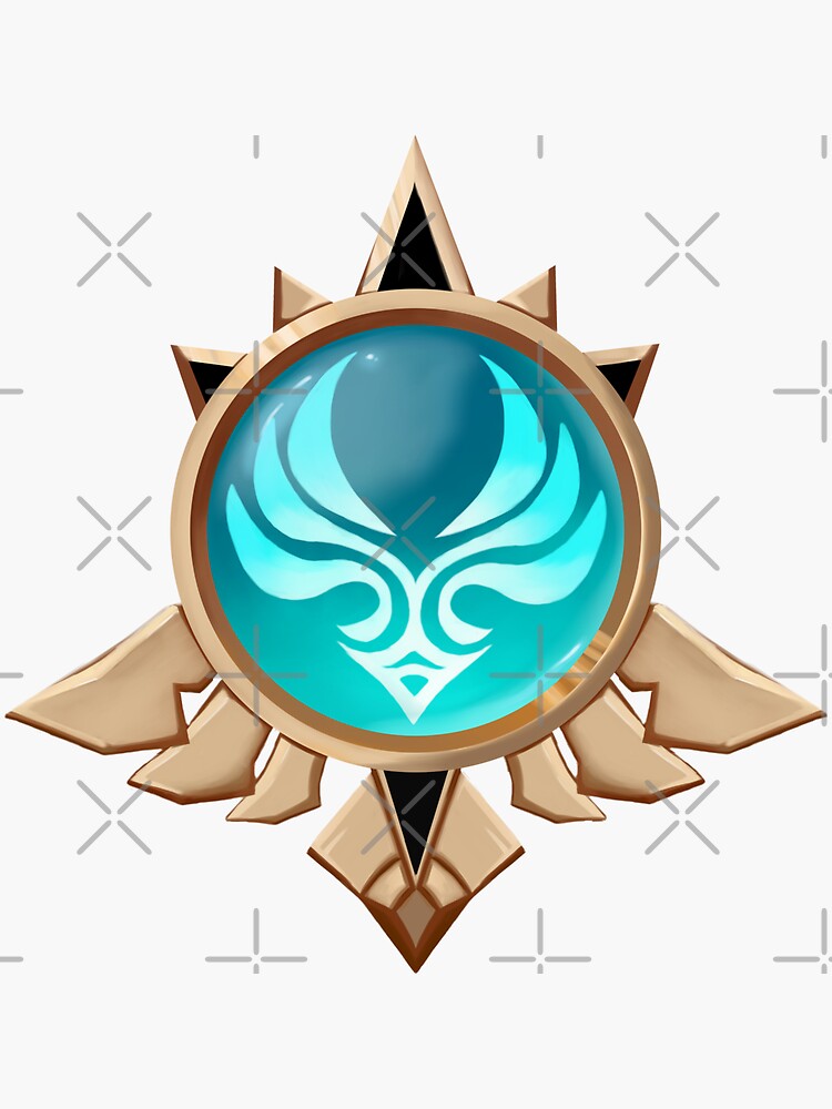 "Anemo vision" Sticker for Sale by Geraldine-N | Redbubble