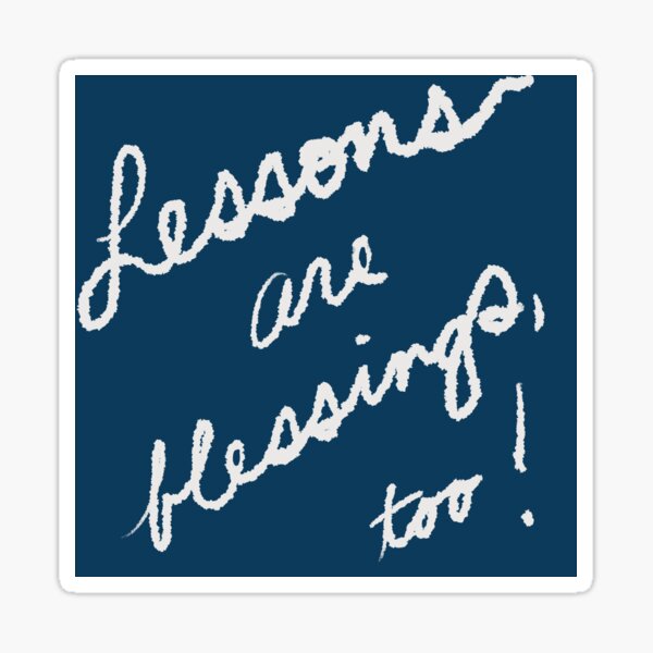 "Lessons" Sticker for Sale by vangiecreates | Redbubble