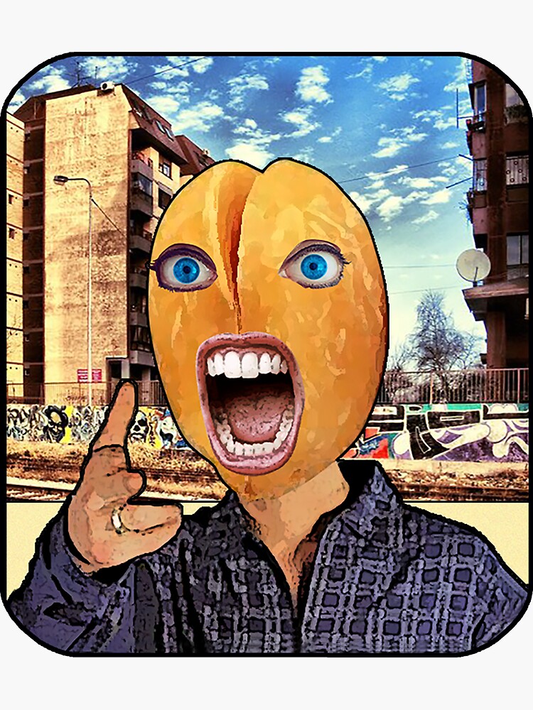 "Peanut Head" Sticker for Sale by JoelCortez | Redbubble