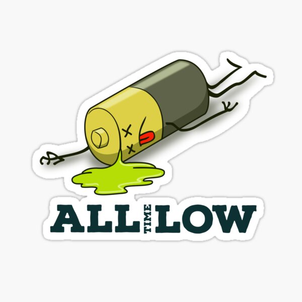 "All time low!" Sticker for Sale by ABS-Originals | Redbubble