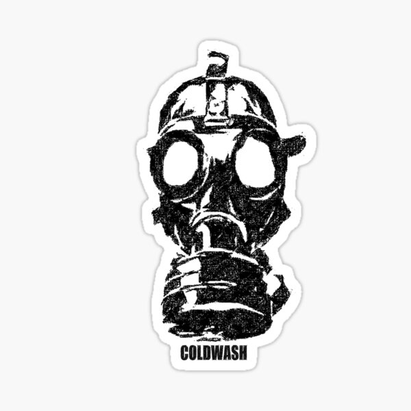 "GAS MASK" Sticker for Sale by Coldwash | Redbubble