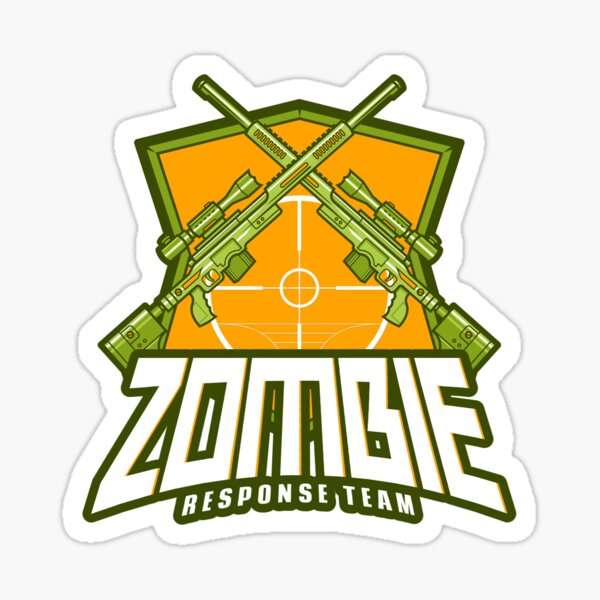 "Zombie Response Team Unit Emblem Logo Design " Sticker for Sale by ...