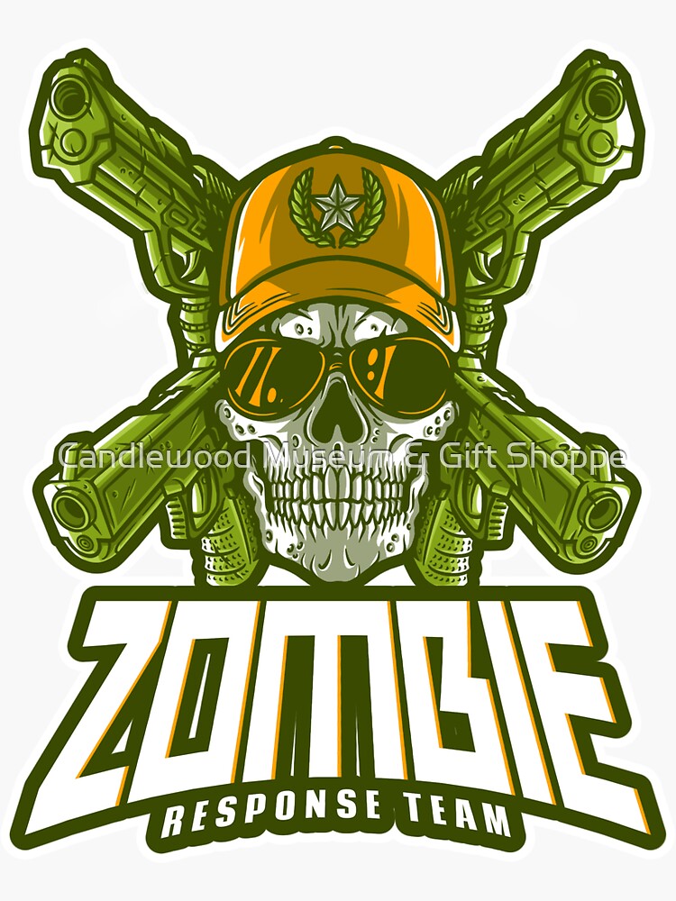 "Zombie Response Team Unit Emblem Logo Design " Sticker by ...