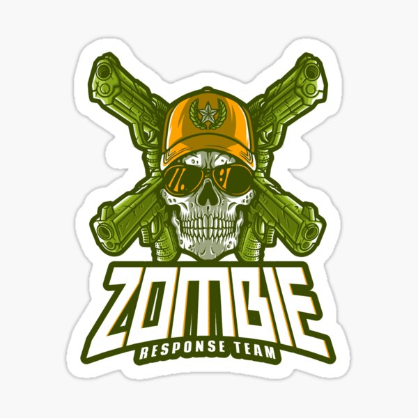 "Zombie Response Team Unit Emblem Logo Design " Sticker by ...