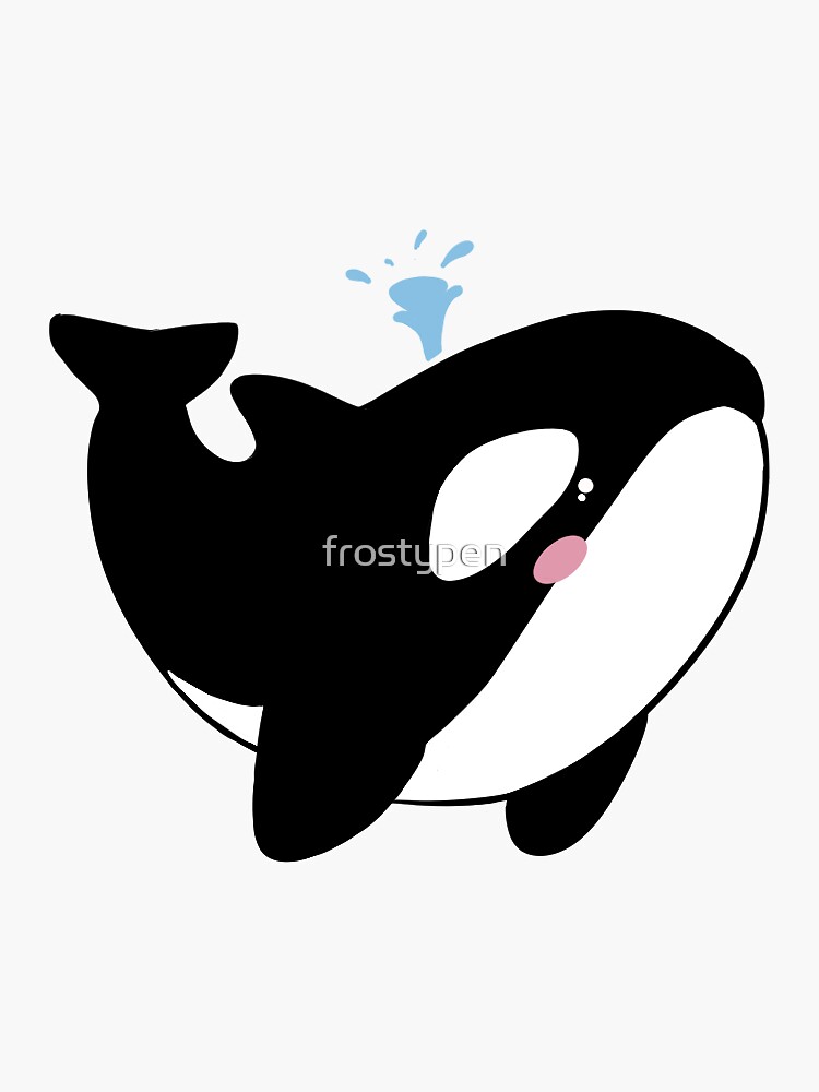 "Chibi Orca" Sticker for Sale by frostypen | Redbubble