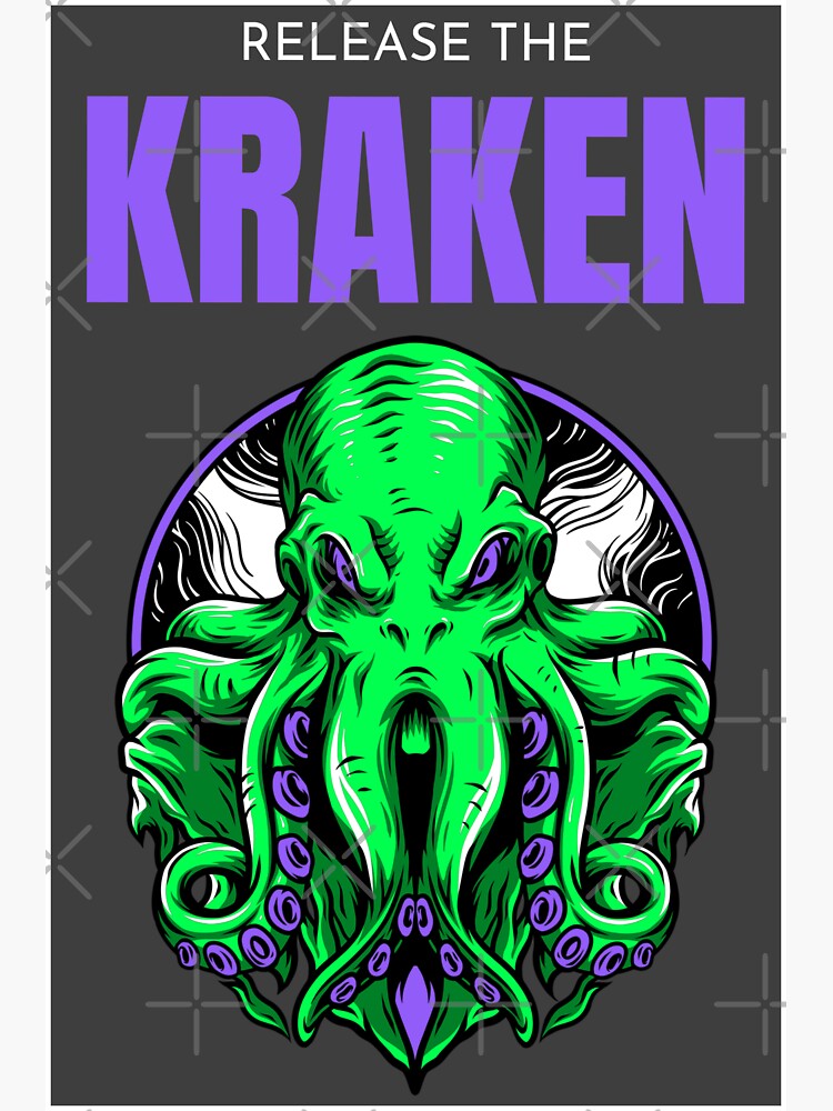 "KRAKEN" Sticker by chaoskandy | Redbubble
