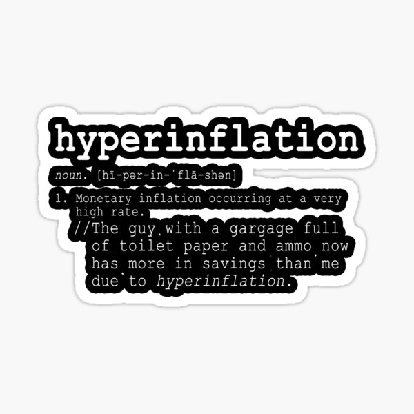 "Hyperinflation Funny Economics Joke Design For Hyper Inflation ...
