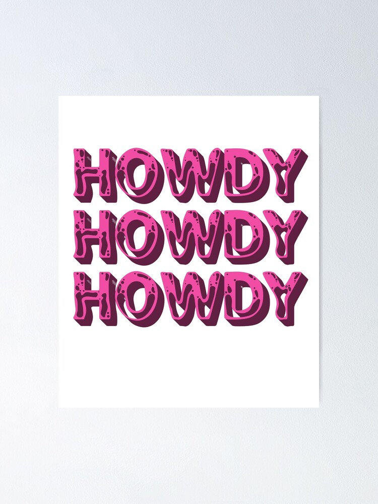 "Vintage White Howdy Western Texas Rodeo Howdy Space Cowgirl, Cowboy ...