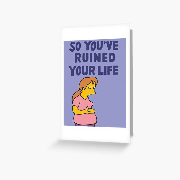 "Pamphlet | The Simpsons Inspired | @HeckinFarOut" Greeting Card for ...