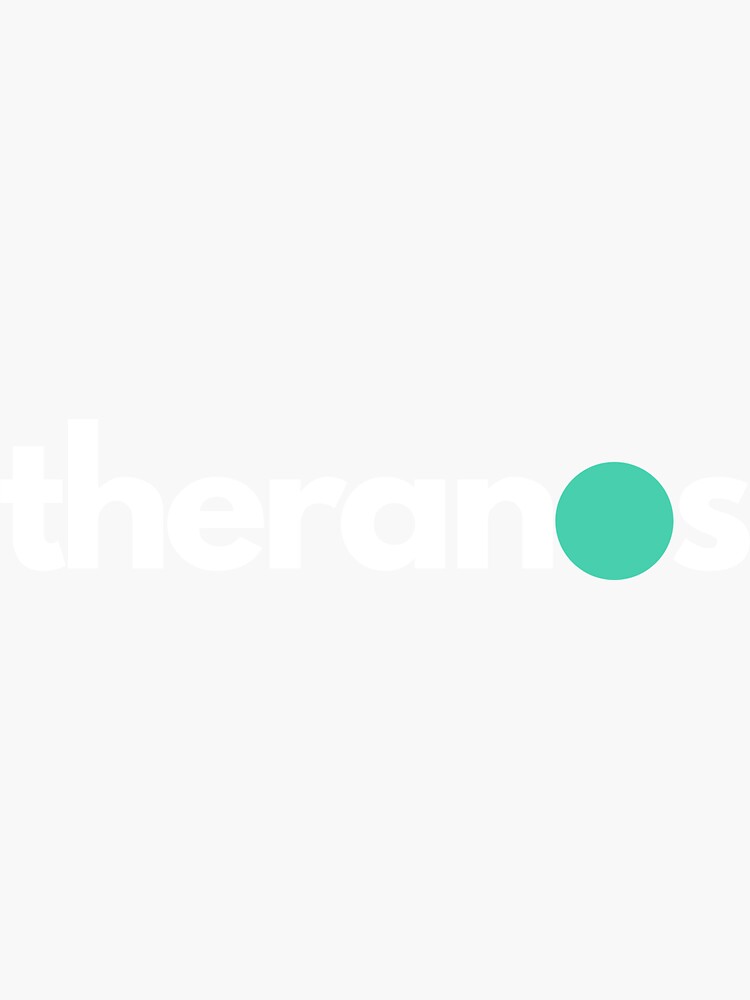 "Elizabeth Holmes Theranos - Theranos logo" Sticker for Sale by ...