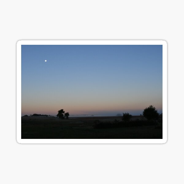 "Full Moon Morning Sunrise" Sticker for Sale by SEEphotos7171 | Redbubble