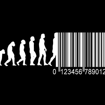 "Evolution of Man Barcode" Sticker for Sale by SkyAfterDusk | Redbubble