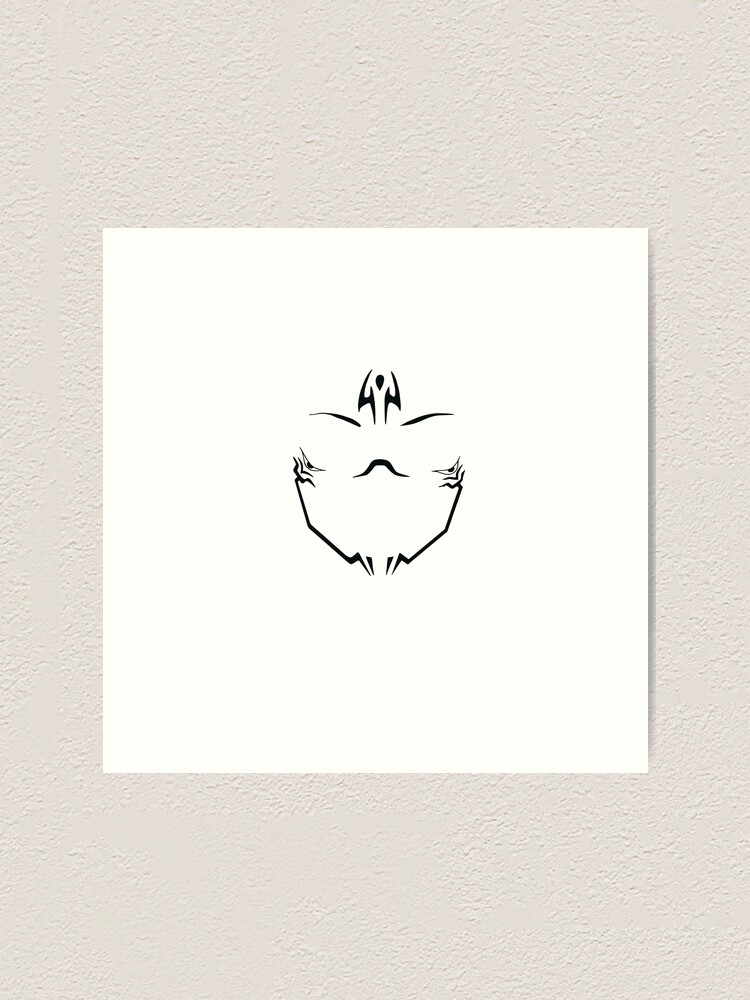 "Sukuna outline" Art Print by artby-blaire | Redbubble