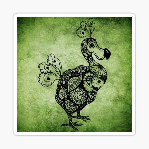 "Dodo Green" Sticker by doodlesbydodo | Redbubble