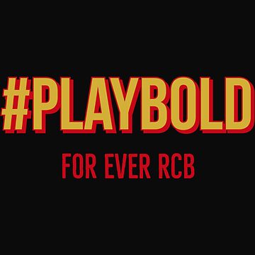 "RCB Playbold Series " Sticker for Sale by ShopIconicTees9 | Redbubble