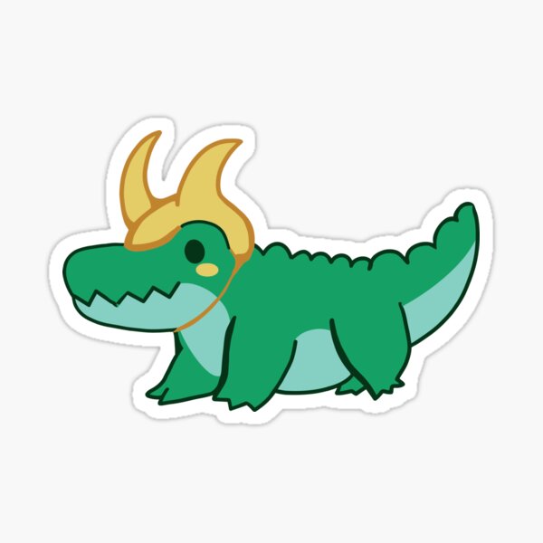 "cute alligator loki" Sticker for Sale by kaellis782 | Redbubble