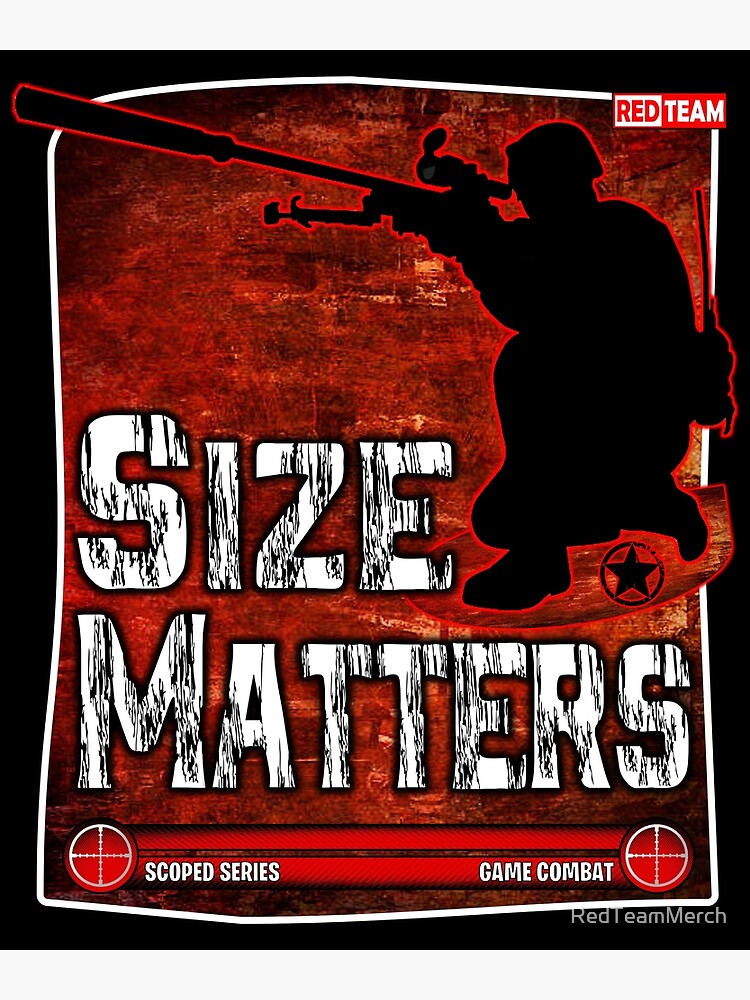 "Size Matters - Video Game Gamer Gaming" Poster for Sale by ...