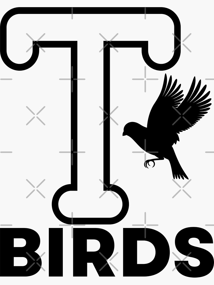 "T birds sports team,retro" Sticker for Sale by erozzz | Redbubble