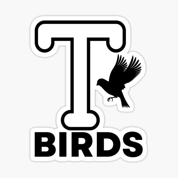 "T birds sports team,retro" Sticker for Sale by erozzz | Redbubble
