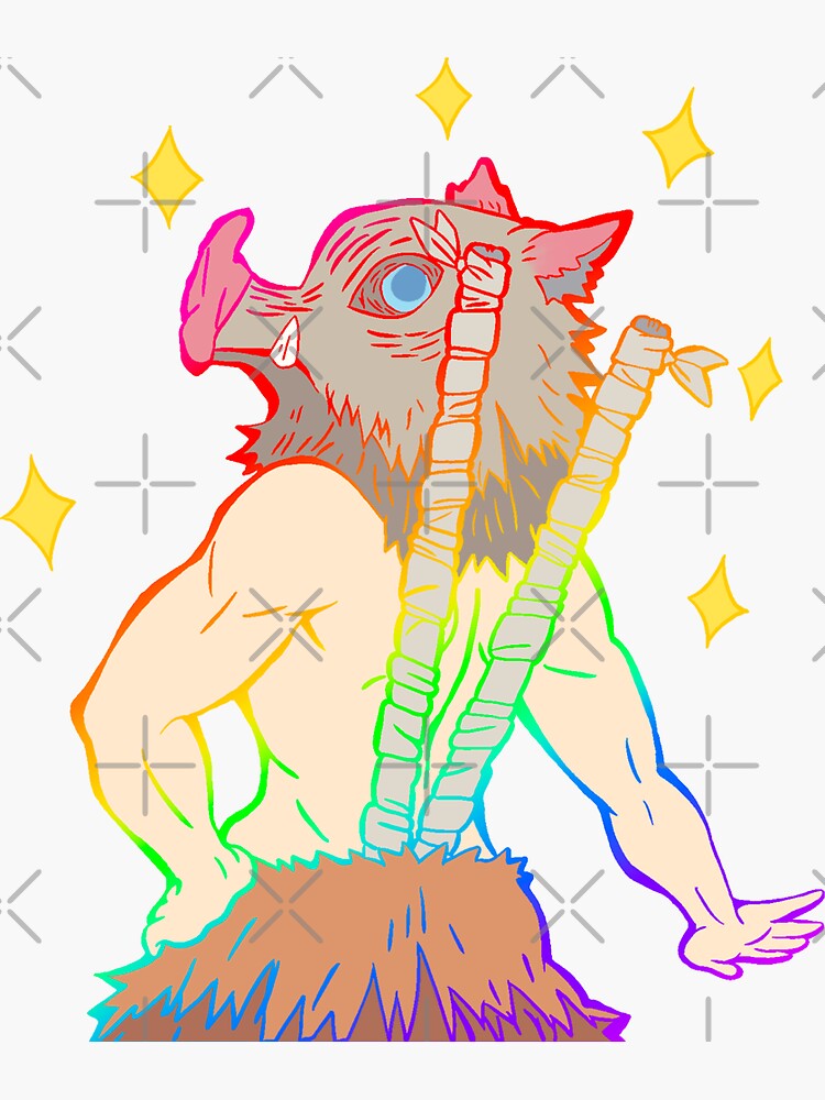 "Rainbow Flag Boar" Sticker for Sale by madierobanske | Redbubble