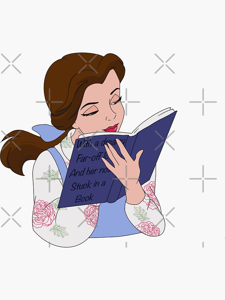 "With a Dreamy Far-off Look, And Her Nose Stuck in a Book (roses and ...