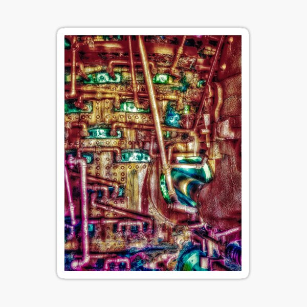 "Steampunk Rust Art" Sticker for Sale by LordSwanky | Redbubble
