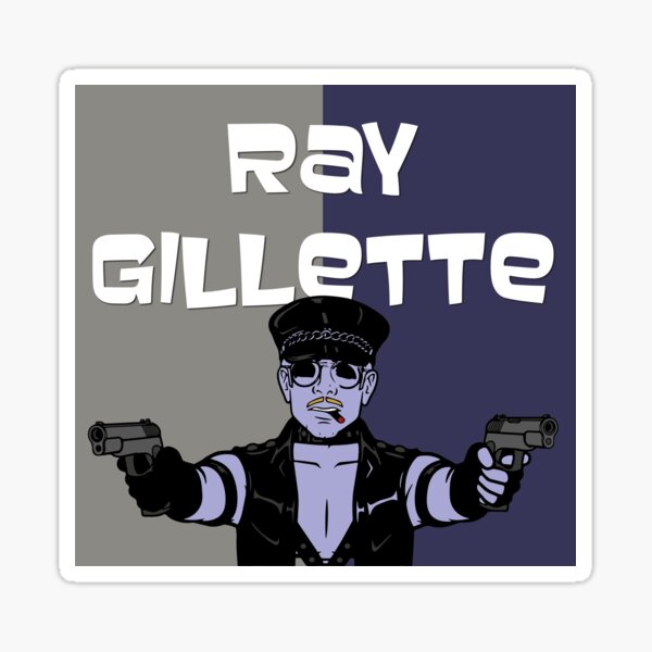 "BIKER RAY GILLETTE ARCHER FX" Sticker for Sale by SPLITDESIGN93 ...