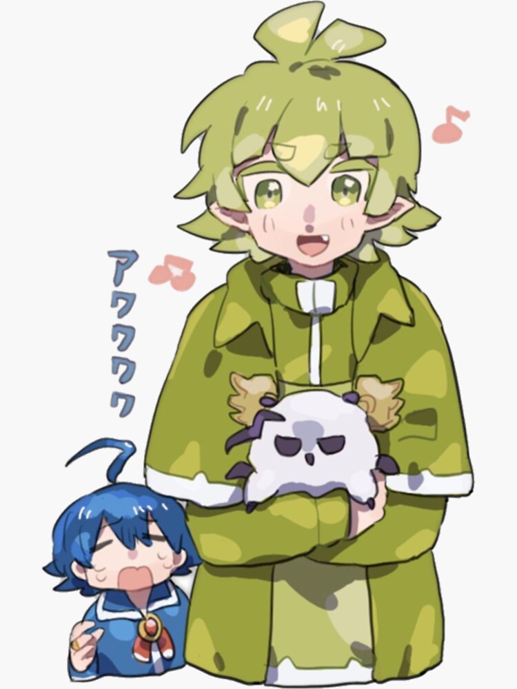 Pegatina «Cute Bars Robin y Eggie (Bienvenidos a Demon School Iruma-kun ...