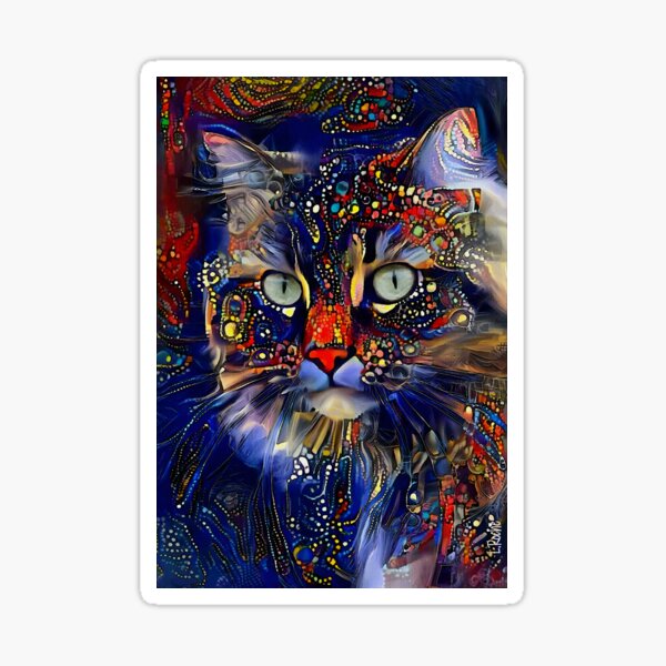 "Tabata bleu circus, cat, chat, kitty, kitten, cat, lea roche paintings ...