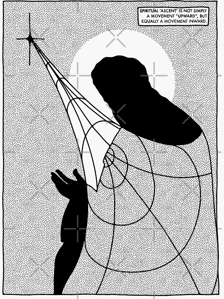 "Spiritual Ascent" Sticker by nihilsinedesign | Redbubble