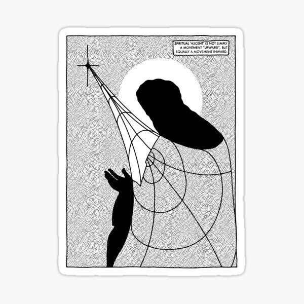 "Spiritual Ascent" Sticker by nihilsinedesign | Redbubble