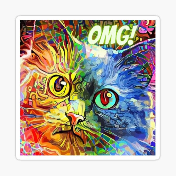 "Cat logo" Sticker for Sale by Gaurav2910 | Redbubble