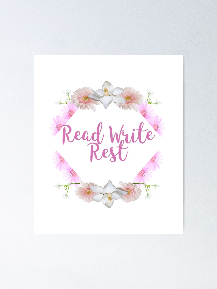 Read Write Rest Poster For Sale By Poetree Corner Redbubble