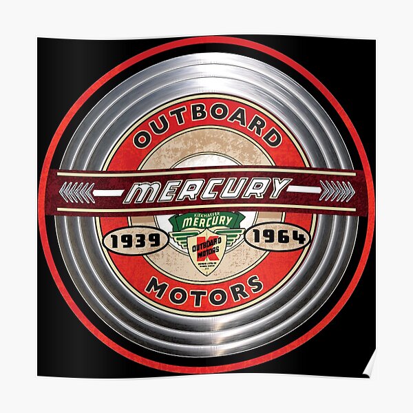 "Mercury Vintage Outboard Motors" Poster by Centuryvault | Redbubble