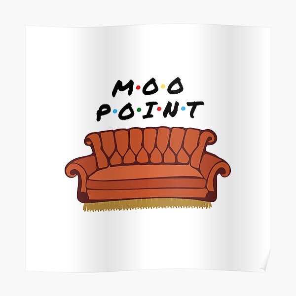 "Moo Point" Poster for Sale by RebekahLanden | Redbubble