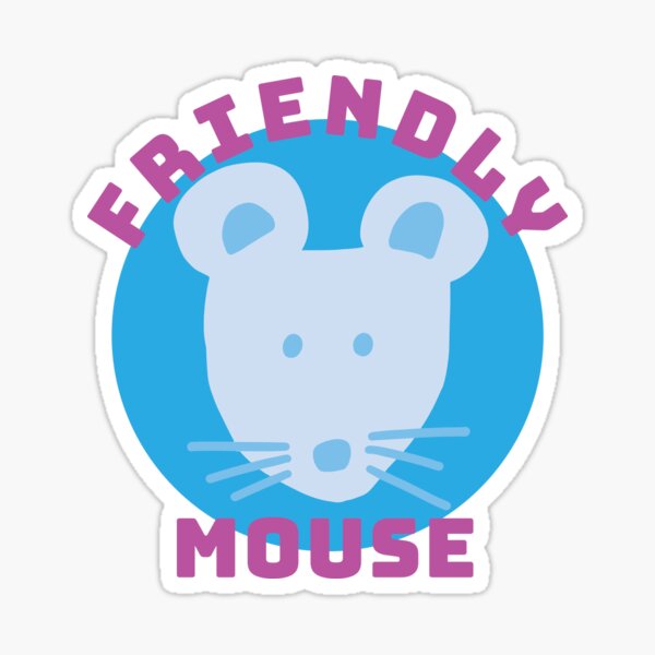"Friendly Mouse" Sticker by happy-daisy | Redbubble