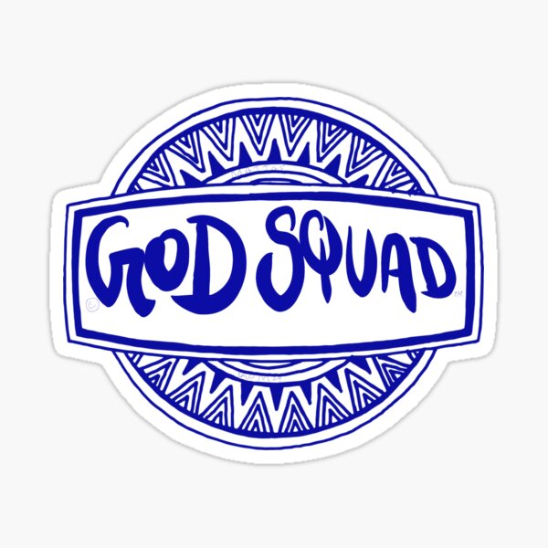 Pegatina «Logotipo de God Squad 1» de FMCreatives | Redbubble