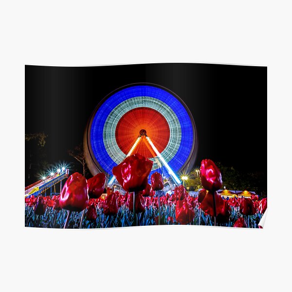"Ferris wheel, Floriade Nightfest 2016" Poster for Sale by Teniche ...