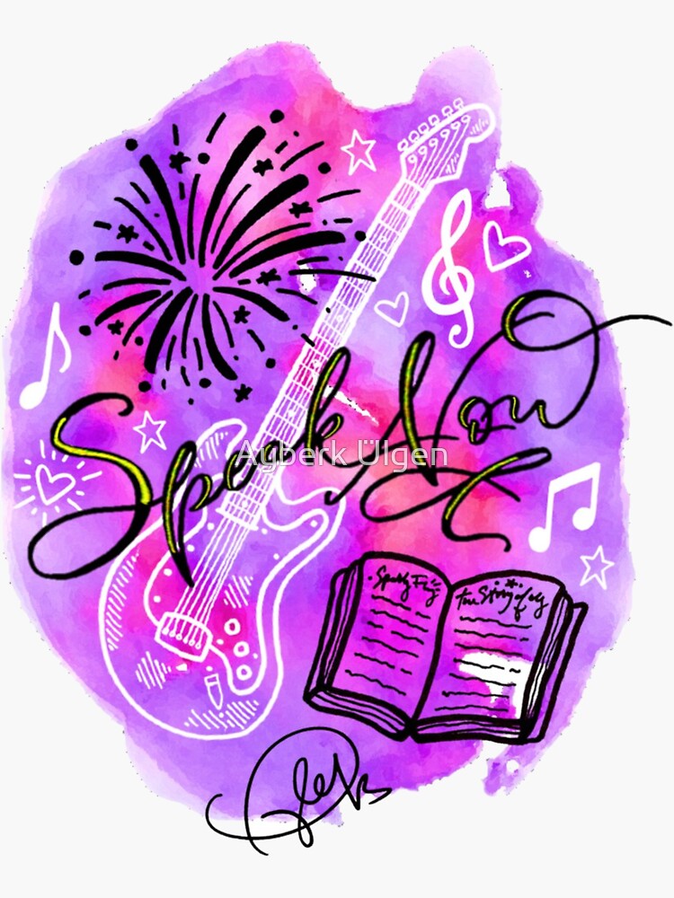 "Speak Now calligraphy" Sticker for Sale by lifewasawillow | Redbubble