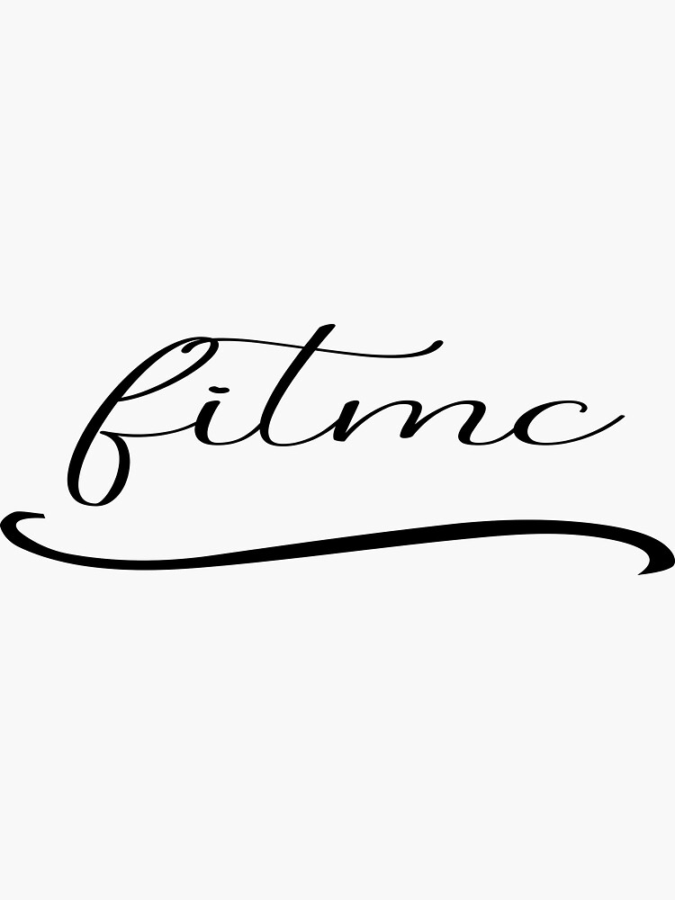" fitmc" Sticker for Sale by femaleartnude | Redbubble