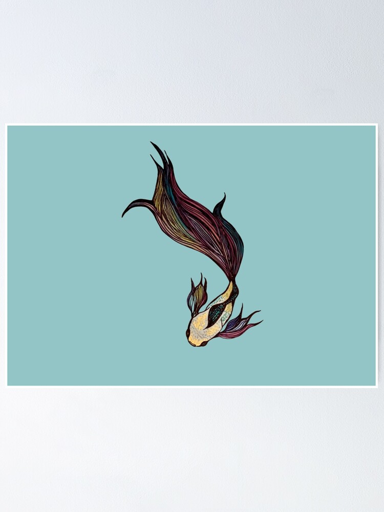 "Rainbow Fish " Poster for Sale by AnneLouiseArt | Redbubble