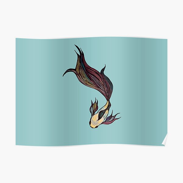 "Rainbow Fish " Poster for Sale by AnneLouiseArt | Redbubble