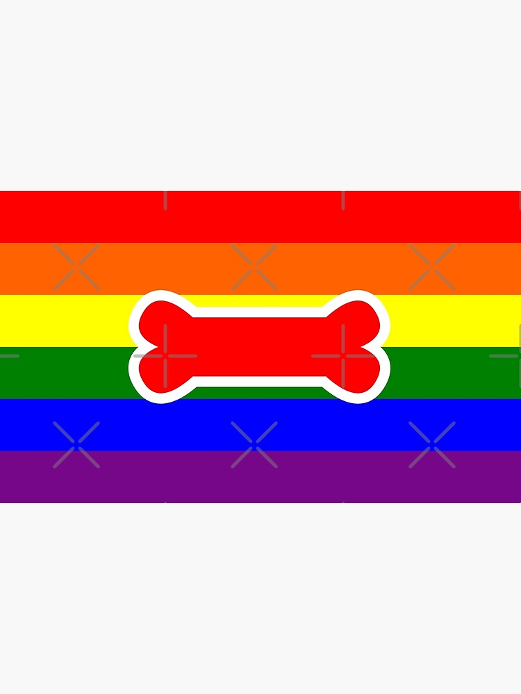 "Rainbow Pup Pride Flag" Poster for Sale by tailspace | Redbubble