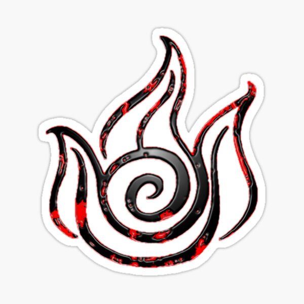"ATLA Fire Nation Symbol artwork" Sticker for Sale by lifewasawillow ...