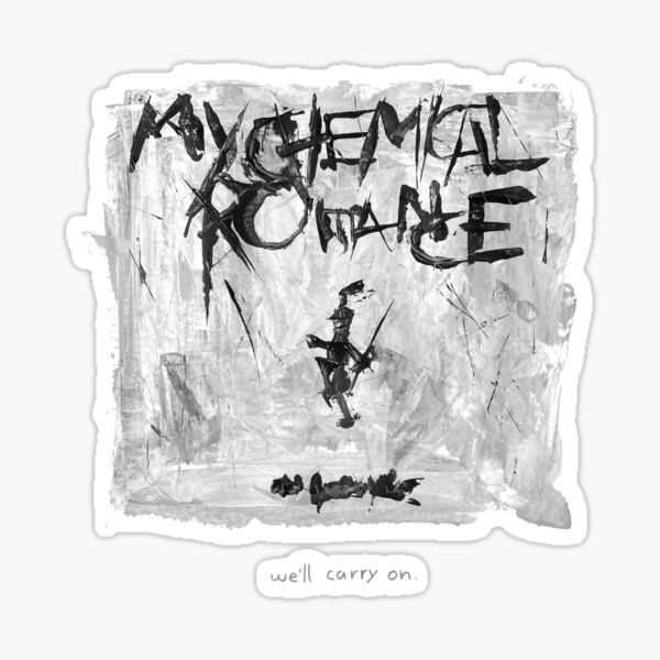 "The Black Parade Album Abstract Painting" Sticker by Lucas-501 | Redbubble