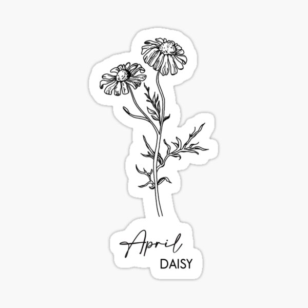 "April Birth Flower" Sticker for Sale by jamie-beth07 | Redbubble