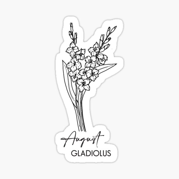 "August Birth Flower" Sticker for Sale by jamie-beth07 | Redbubble